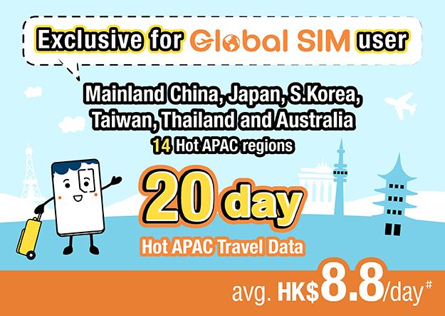 Global SIM | Travel Data SIM Card | Travel Roaming | HKBN